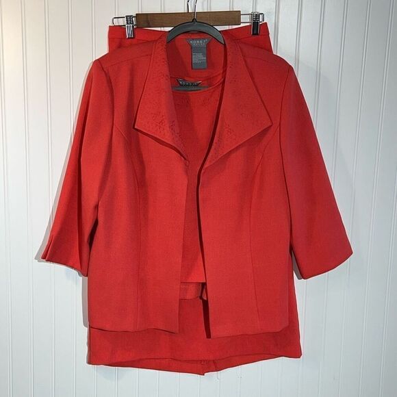 Koret | Skirts | Vintage Koret 3 Piece Skirtdress Suit Womens 2 Salmon ...